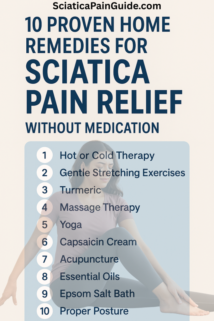 10 Proven Home Remedies for Sciatica Pain Relief Without Medication ...