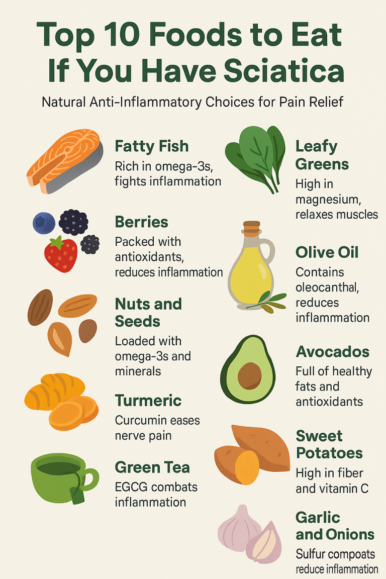 Top 10 Foods to Eat If You Have Sciatica: Natural Anti-Inflammatory Choices for Pain Relief ...