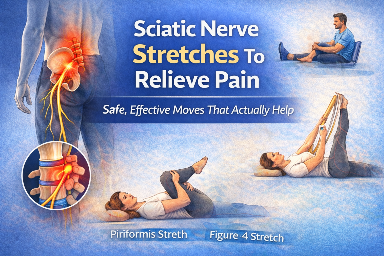 Sciatic Nerve Stretches To Relieve Pain: Safe, Effective Moves That ...