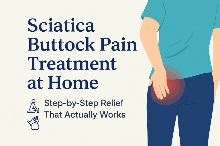Sciatica Buttock Pain Treatment at Home: Step-by-Step Relief That ...