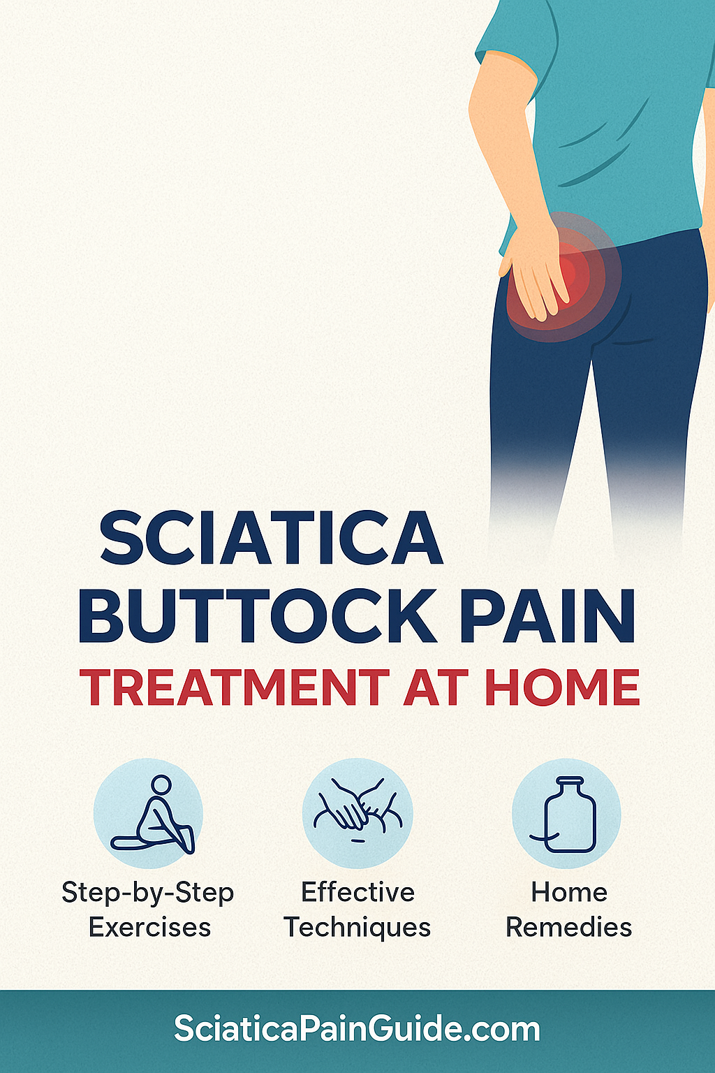Sciatica Buttock Pain Treatment at Home: Step-by-Step Relief That ...