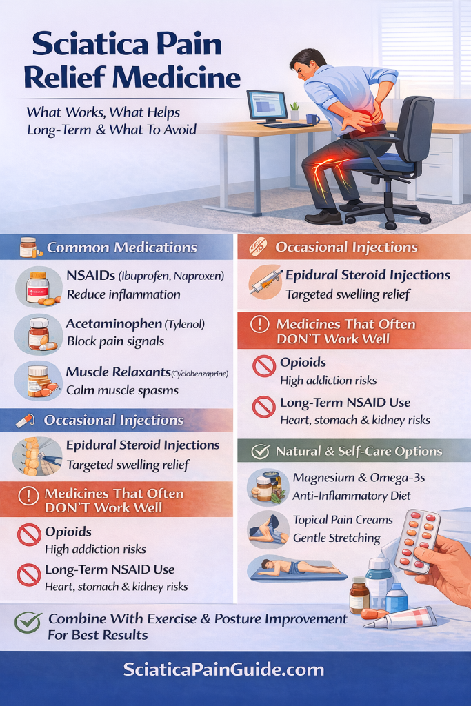 Sciatica Pain Relief Medicine: What Works, What Helps Long-Term, And ...