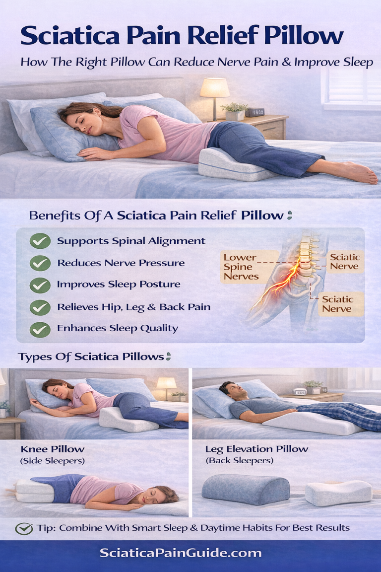 Sciatica Pain Relief Pillow: How The Right Pillow Can Reduce Nerve Pain ...