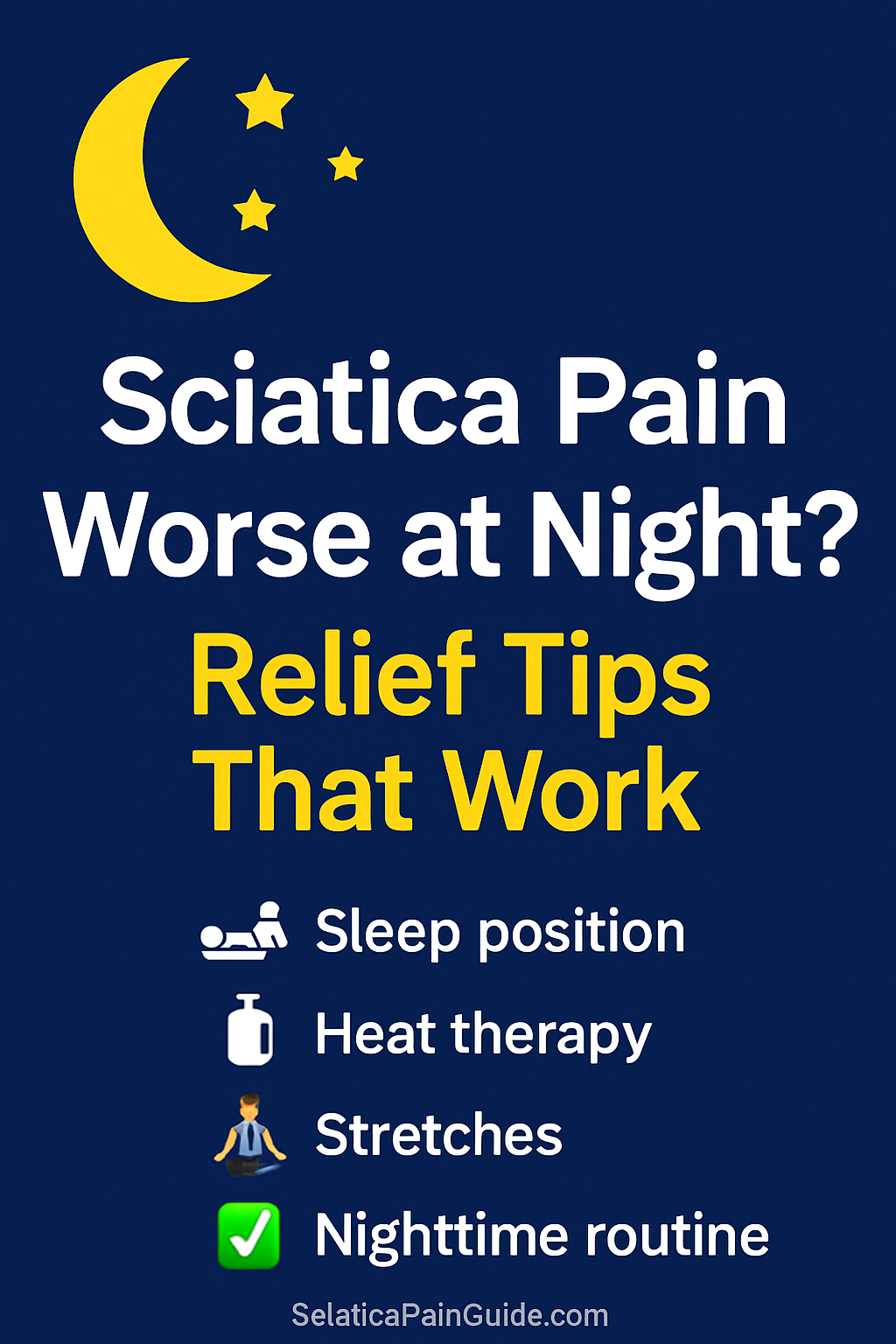 Sciatica Pain Worse at Night? Relief Tips That Work for Better Sleep - Sciatica Pain Guide