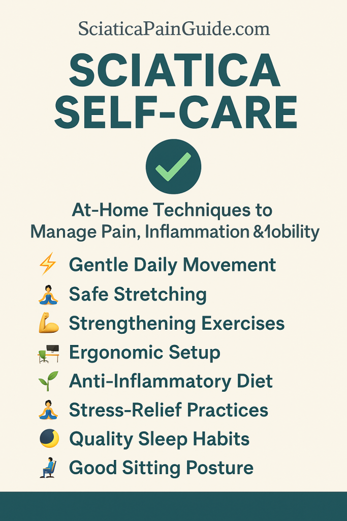 Sciatica Self-Care: At-Home Techniques To Manage Pain, Inflammation ...