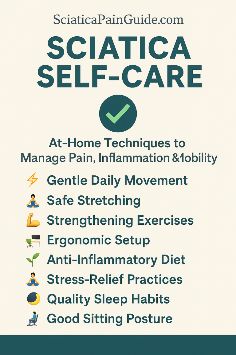 Sciatica Self-Care: At-Home Techniques To Manage Pain, Inflammation ...