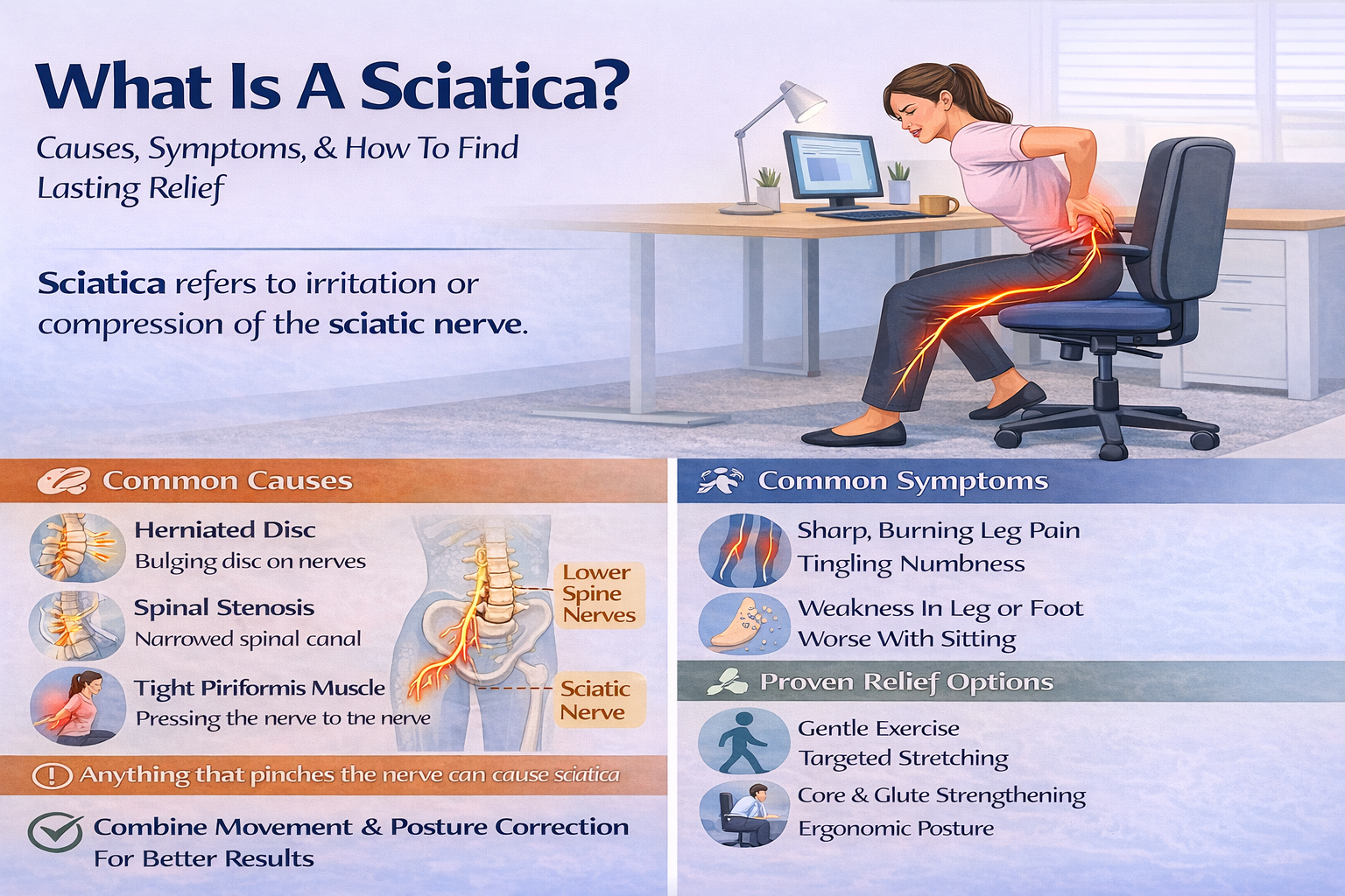 7 Easy Sciatica Relief Exercises You Can Do at Home - Sciatica Pain Guide