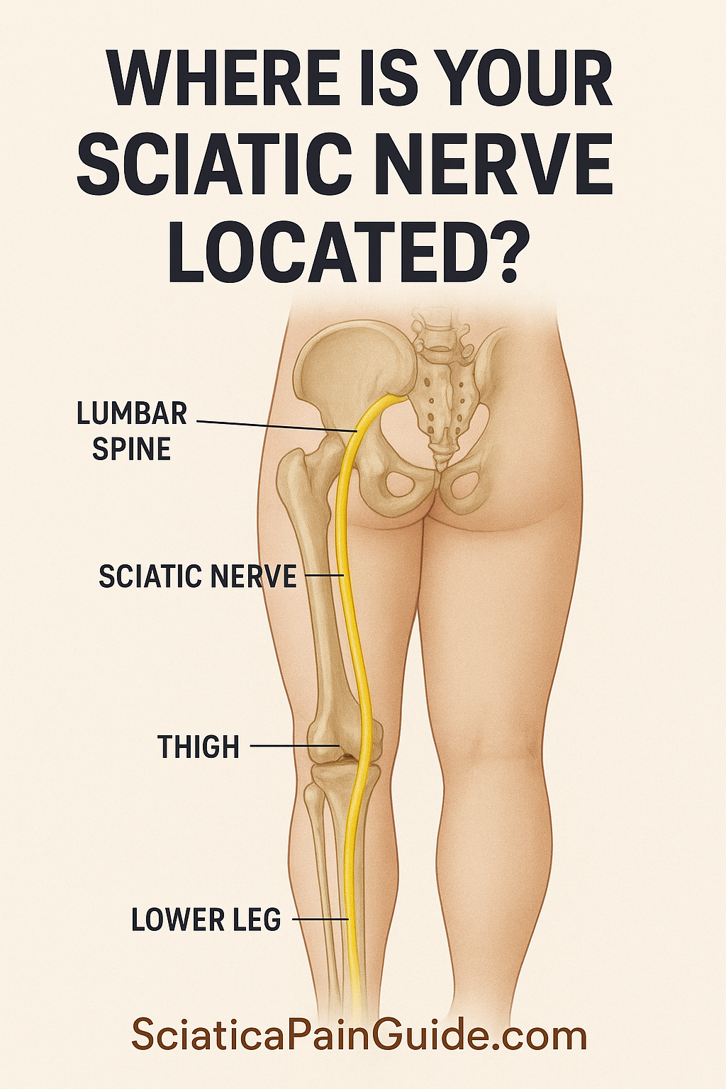 Where Is Your Sciatic Nerve Located? A Beginner’s Guide To Anatomy & Pain Triggers - Sciatica ...