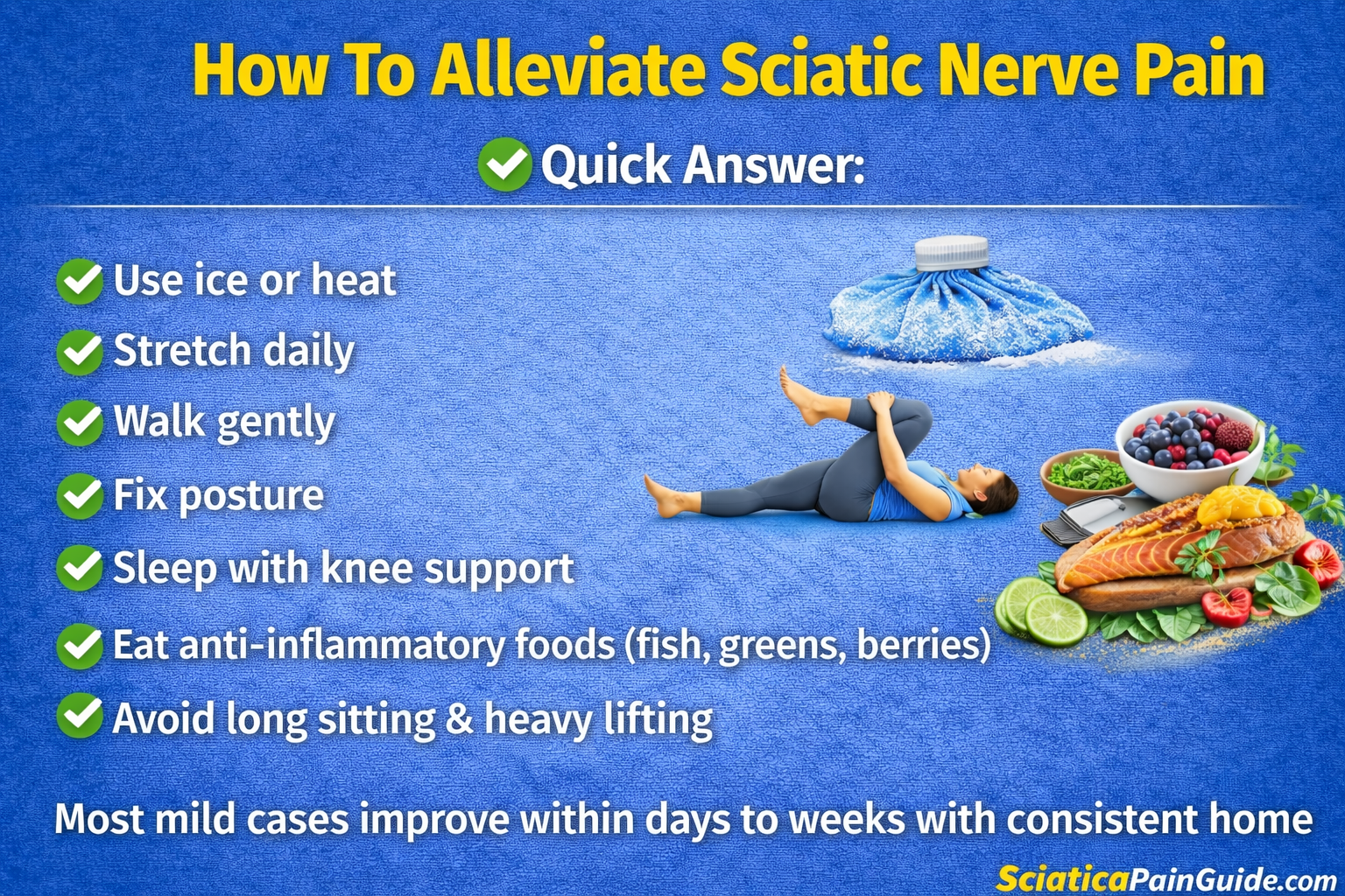 How to Treat Sciatica at Home - Sciatica Pain Guide