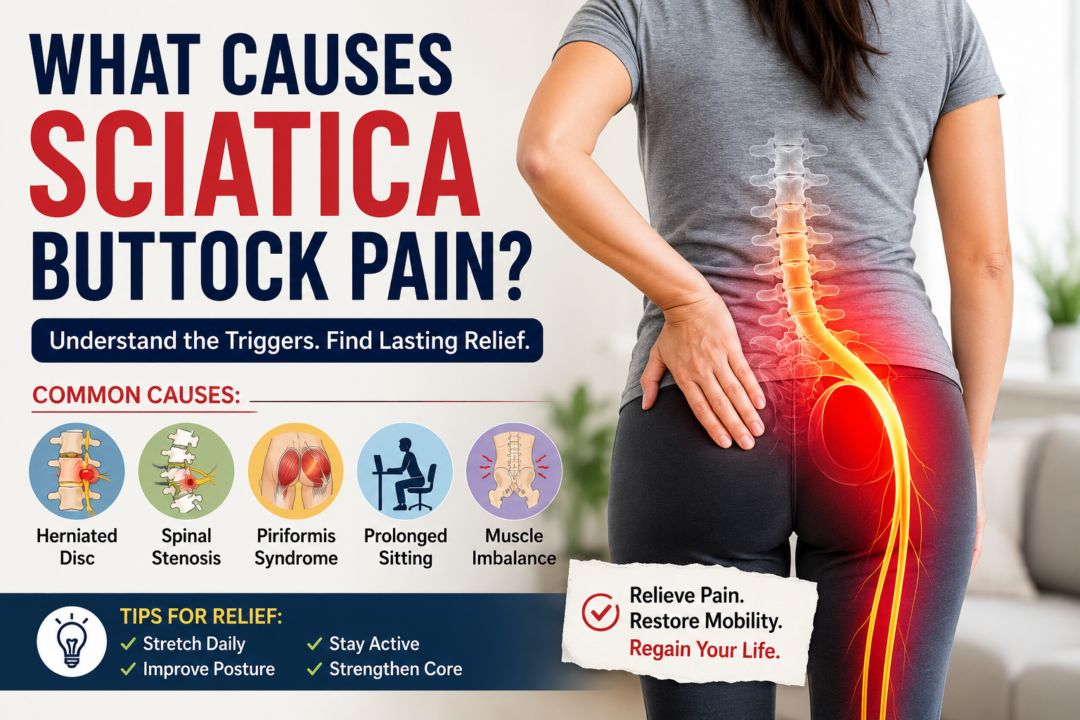 Sciatica Pain Down the Left Leg: Causes, Treatments, and Quick Relief ...